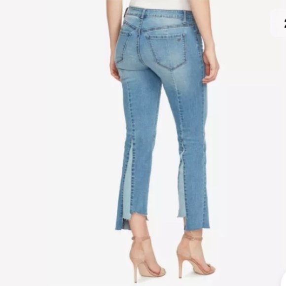 William Rast | Jeans | Nwt Colorblock Flare Stretch Cropped Ankle Jeans ...